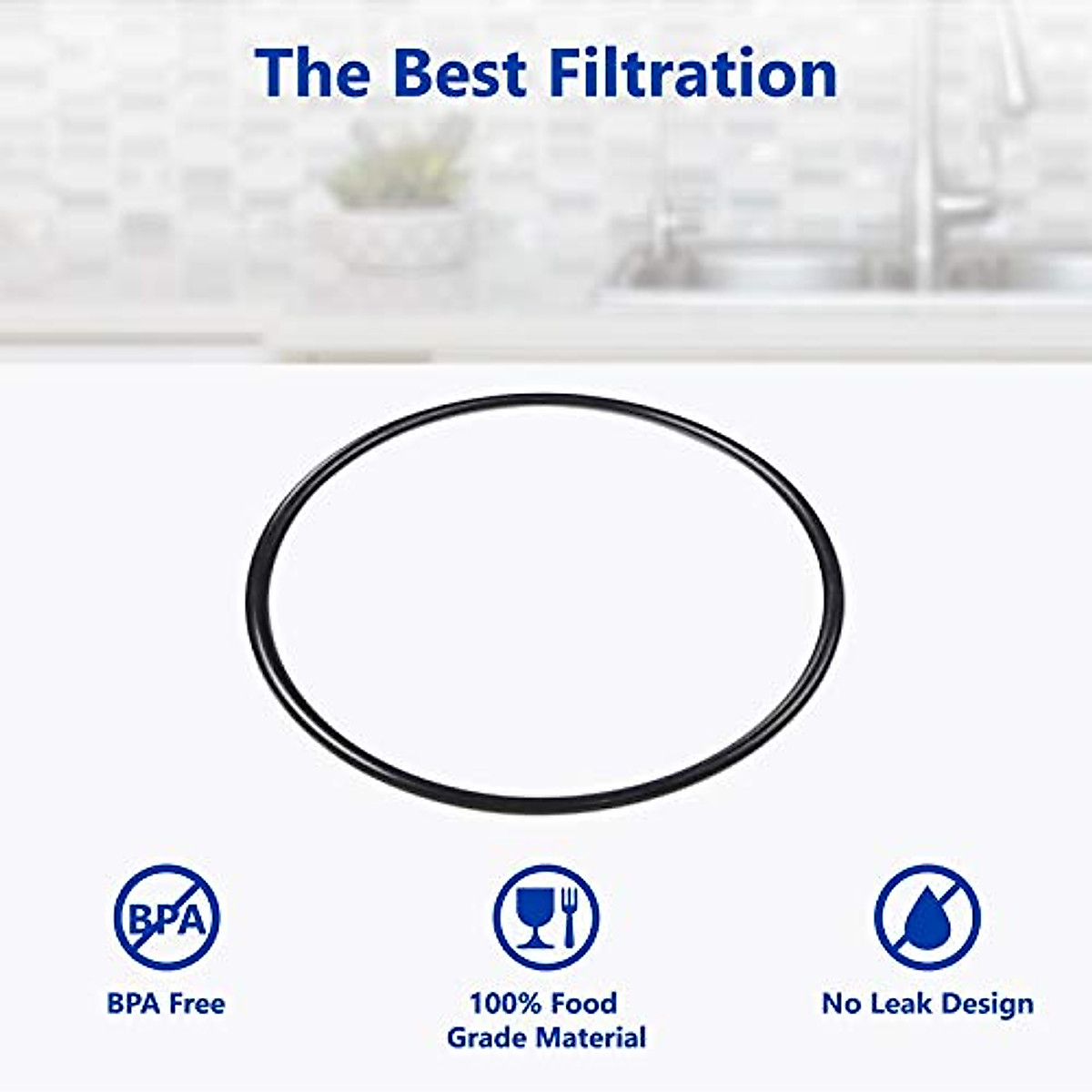 Express Water Replacement O-Ring Kit for Standard 3.5" Diameter Reverse Osmosis RO Water Filter Housing 6 Pcs, BPA Free