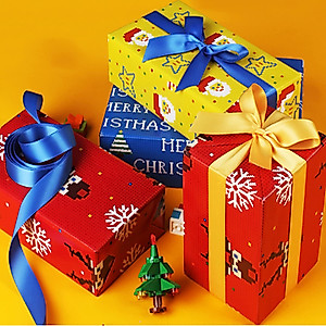 1-1/2" Wide Double Faced Royal Blue Polyester Satin Ribbon for Crafts, Wedding, Gift Wrapping, Bow Making,Party Decoration, Christmas Tree Deco (25 Yards)