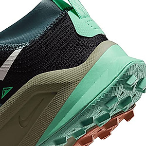 Nike Women's Zegama Trail Running Shoes (Mineral Slate/Green Glow/Black/Light Bone, us_Footwear_Size_System, Adult, Women, Numeric, Medium, Numeric_7)