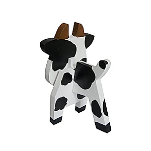 MAGIC WOOD Puzzle Eyeglass Holder Animal Sunglass Display Stand Home Office Desktop Animal Holiday Decoration Gift(Cow)