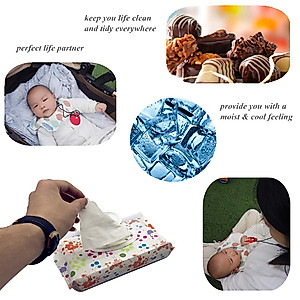 ULVBABI Baby Wet Wipe Pouch Container, Reusable & Refillable Portable Wipes Dispenser, Eco Friendly and Lightweight Baby Travel Wet Wipe Holder, Keeps Wet Wipes Moist (6 Pack)