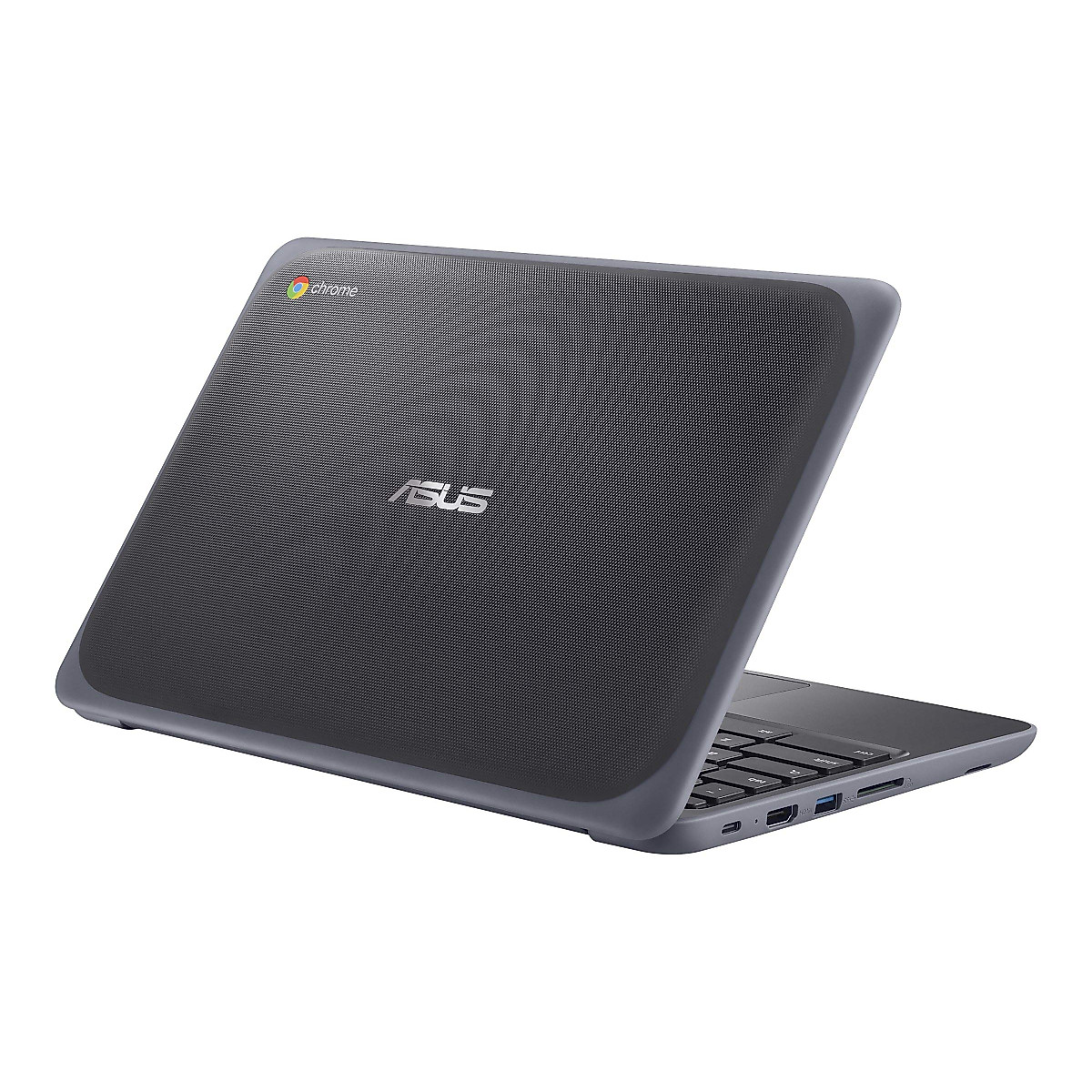 ASUS 2021 Newest Chromebook 11.6 Inch Laptop, MediaTek MT8173C 2.1GHz, 4GB RAM, 32GB eMMC, WiFi, Bluetooth, Webcam, Chrome OS + NexiGo 32GB MicroSD Card Bundle