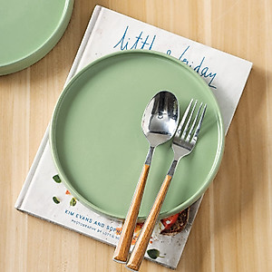 Stone lain Stella Salad Plate 6-Piece Set, Round, Porcelain, Honeydew