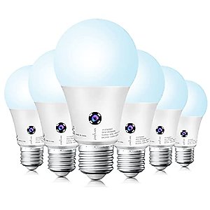 Sengled Dusk to Dawn Light Bulbs Outdoor, 5000K Daylight A19 LED Bulb 75W Watt Equivalent(10.5W), Automatic LED Dusk to Dawn Light Bulbs for Front Porch 6 Pack, Outdoor Indoor, UL Listed,