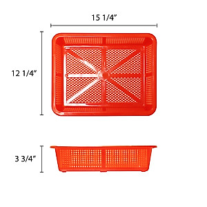 Thunder Group PLFB004 Durable Plastic Basket, 400mm