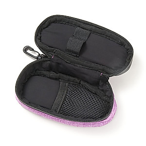 CANNY Stash Tobacco Pipe Bag – Smell Proof Travel Bag – Odor Resistant Protective Case - Storage Container with Activated Carbon - Padded for Glass Pieces (PURPLE)