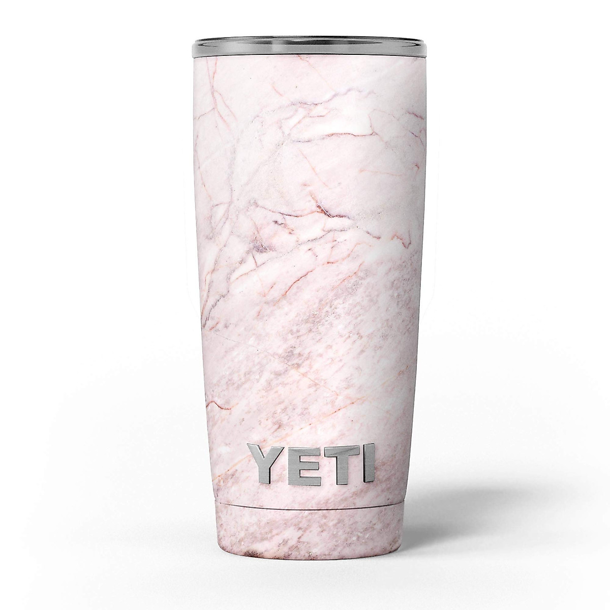 Design Skinz Pink Slate Marble Surface V7 - Skin Decal Vinyl Wrap Kit Compatible with The Yeti Rambler Cooler Tumbler Cups