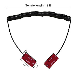 I3C Remote Control Security Lock, Remote Control Security Cable, Security Lock Leash for TV, DVD, Game Console