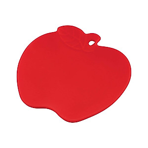 UPware Apple Shaped Spoon Rest Anti-Slip Durable Reusable Silicone Spoon Holder Kitchen Utensil Holders for Kitchen Counter Dining Table