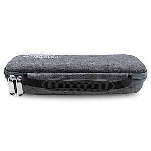 Ever Ready First Aid Stethoscope Case, Grey, with Rubber Grip Handle, Includes a Dual Head Stethescope, Titanium Shears,and 2 Penlights Black & Silver