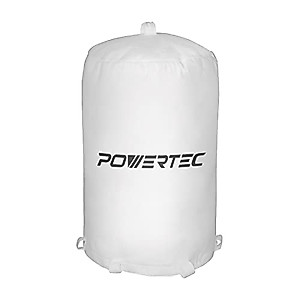 POWERTEC 70333 Dust Collector Bag, 21" x 31", 1 Micron Filter, For JET, Grizzly, Shop Fox, Wen, Harbor Freight, and POWERTEC DC-1512