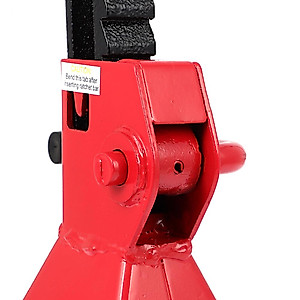 ROADFAR 3 Ton 1 Pair Jack Stands For Car Truck Auto Lift, Red