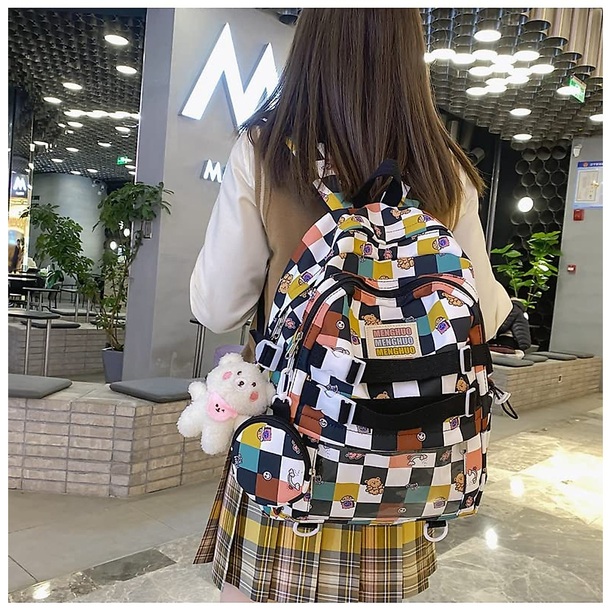 Lokkcy Kawaii Backpack for School,Backpacks for Girls and Backpack for Girls 10-12 Japanese School Bag book bags for girls 8-12(black)