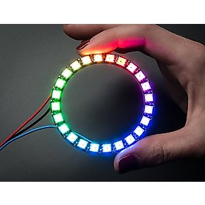 Adafruit (PID 1586 NeoPixel Ring - 24 x 5050 RGB LED with Integrated Drivers