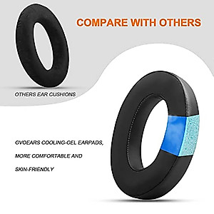 Gvoears Replacement Earpads Cushions for Sennheiser HD598/HD598 Cs/HD598 SE/HD598 SR/HD558/HD599/HD569/HD579/HD515/HD555/HD560s/HD518 Headphones Ear Pads, Cooling-Gel Fabric