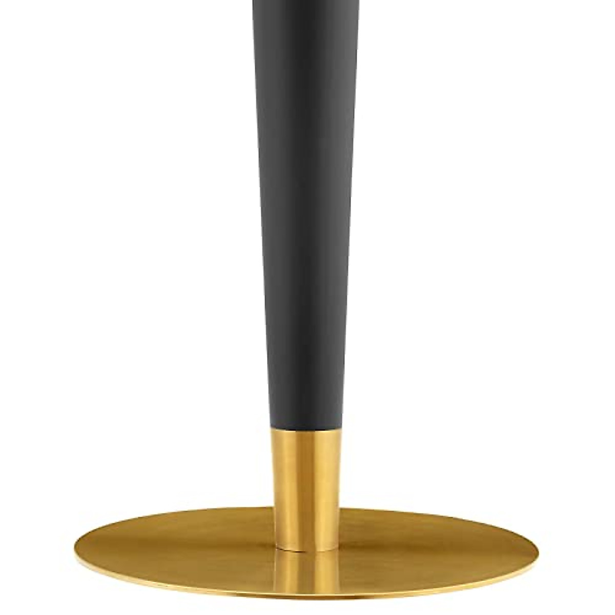 Modway Zinque Oval 60" Terrazzo Dining Table in Gold White