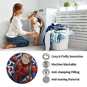 BAVIRWX Superhero Custom Blanket Customized Throw Blankets with Pictures Personalized Flannel Blanket with Photo for Baby 60x80 Inch
