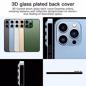 QIMHAI 6.7Inch ip14pro Unlocked Cell Phone Android Phones 2GB RAM+16GB ROM Full Screen Straight Talk Phone Dual Sim Boost Mobile Phones Smart Phones Unlocked New for Android10.0 (Black)