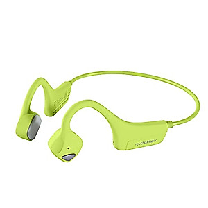 YouthWhisper Wireless Bone Conduction Headphones - Bluetooth Open Ear Headphones Waterproof Sport Earphones with Mic Noise-Cancelling Bone Conducting Headset for Running Hiking Cycling
