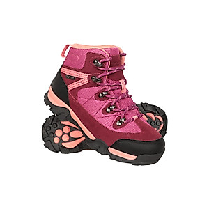 Mountain Warehouse Trail Kids Waterproof Hiking Boots - Girls & Boys Berry Kids Shoe Size 5 US