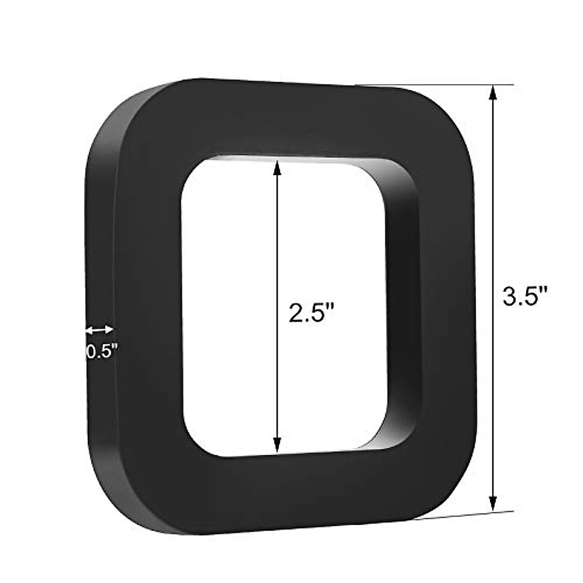 CZC AUTO Hitch Receiver Silencer Pad 4 Pack 2.5 Inch for Adjustable Ball Mounts to Reduce Rattle & Eliminate Noise, Provide Cushion Between Receivers and Tow Hitches, Black