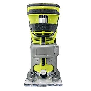 Ryobi P601 One+ 18-Volt Lithium Ion Cordless Fixed Base Trim Router with Tool Free Depth Adjustment (Tool Only) (Non-Retail Packaging)