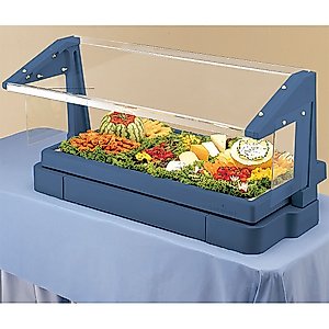 Cambro Navy Blue 3 Pan Tabletop Salad Bar