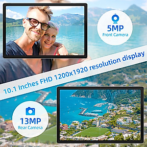 jumper 10 Inch Tablet, Android 12 Tablets with 8GB RAM 128GB Storage, Octa-Core Processor MT8183, 1920x1200 HD IPS Display, 13MP+5MP Dual Camera, 6000mAh, Dual Stereo Speakers, GPS, Bluetooth5.0.