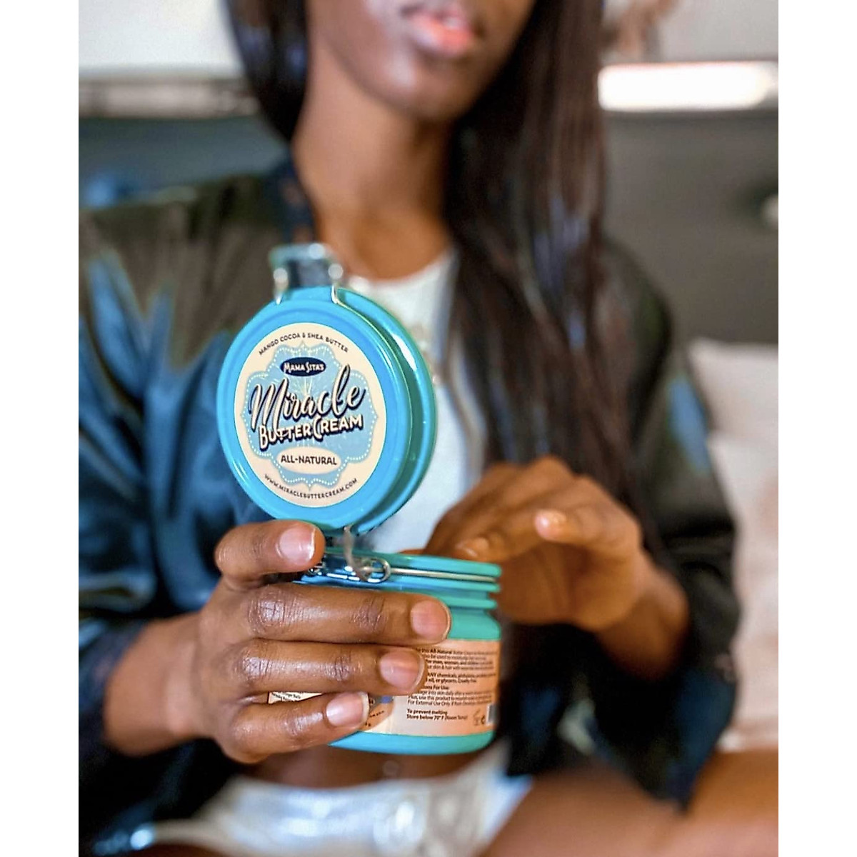 Miracle Butter Cream - 8oz. Skin/Hair Moisturizer, Quick Absorbing, Raw Vegan, Cold Pressed, Comes in 16 Scents, For Dry Skin and Eczema, Anti-Aging Formula