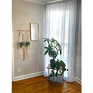 Shaelin Home, Macrame Shelf, Macrame Wall Hanging Shelf, Boho Decor, Floating Shelf, Boho Hanging Shelf, Beach House Wall Decor, Wall Shelves, Macrame Boho Decor, Hanging Plant Shelf