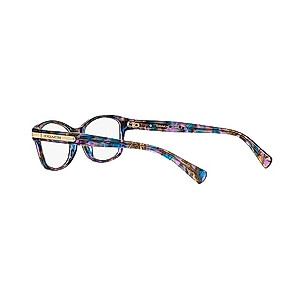 Coach HC6065 Prescription Eyewear Frames, Purple Confetti Tortoise/Demo Lens, 51 mm