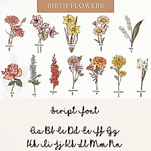 Personalized Birth Month Flower with Kid's Names 40oz Mom Tumbler, Mother's Day Unique Gift 2025, Gift for Grandma, Mother's Tumbler Custom Colors, Personalized Mom Gifts 1