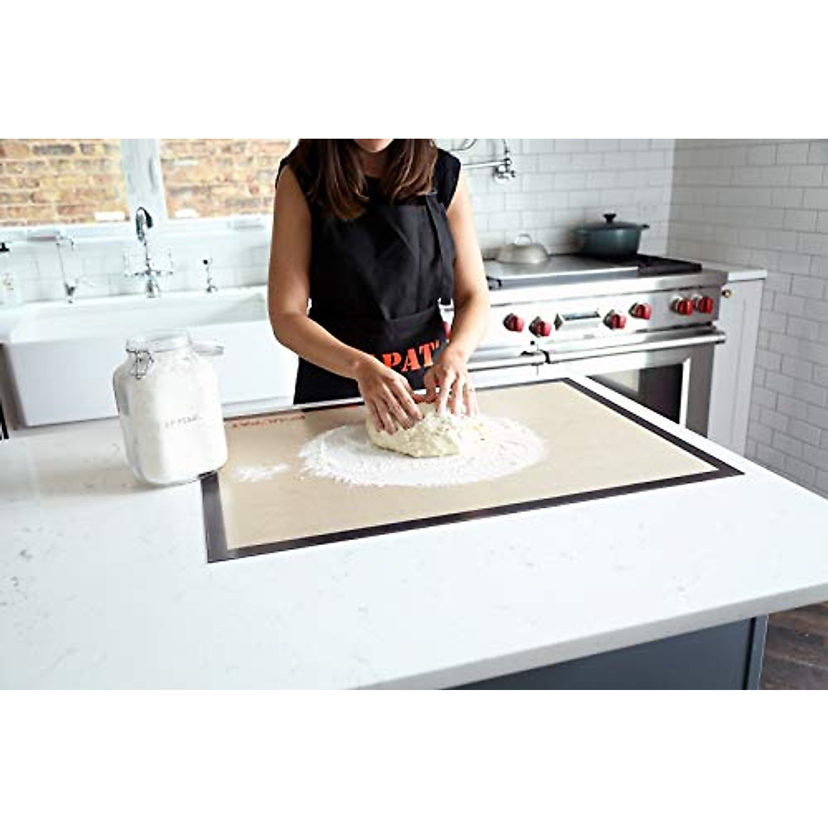 Silpat Roul' Pat Perfect Pastry Jumbo Size Non-Stick Silicone Countertop Workstation Mat, 23" x 31.5", Black, (ADN800585-00)