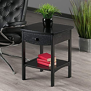 Winsome Wood Claire Accent Table, Black