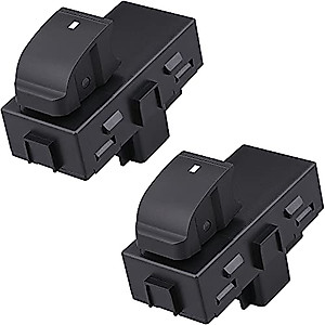 Obaee 2pcs Passenger Power Window Switch Control Button, Compatible with 2008-2011 Chevrolet HHR/2007-2013 Chevrolet Silverado/Suburban/GMC Sierra/Yukon/Buick Lucerne, Replaces 25877776 22895545