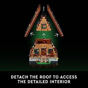LEGO Ideas A-Frame Cabin 21338 Collectible Display Set, Buildable Model Kit for Adults, Gift for Nature and Architecture Lovers, includes 4 Customizable Minifigures and 11 Animal Figures