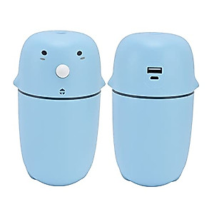 BRDI Air Cleaner, Mini Portable 2 Modes Air Purifier LED Lighting USB Rechargeable Big Spray with USB Cable for Car for Office for Home(Blue)