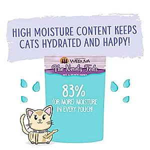 Weruva Slide N' Serve Paté Wet Cat Food, The Showcase Chowdown Slide N' Serve 2.8oz Pouch Variety Pack of 16, Multi Color