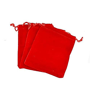 6PCS Red Dust-Proof Drawstring Storage Pouch Bag Reusable Flannel Drawstring Bags Shoe Gifts Jewelry Clothes Storage Pouches Space Saver Organizer For Travel Household (12 x 4 inch, Not Washable)