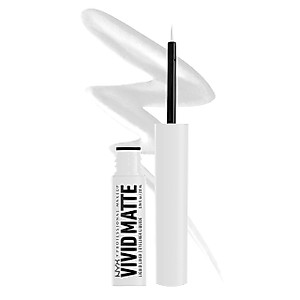 NYX PROFESSIONAL MAKEUP Vivid Matte Liquid Liner, Smear-Resistant Eyeliner with Precise Tip - White
