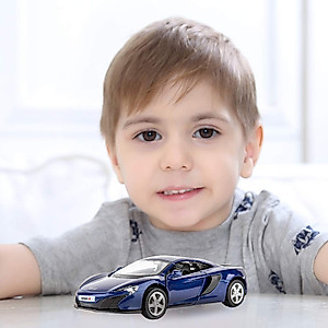 TGRCM-CZ 1/36 Scale McLaren S650 Casting Car Model, Zinc Alloy Toy Car for Kids, Pull Back Vehicles Toy Car for Toddlers Kids Boys Girls Gift (Black)