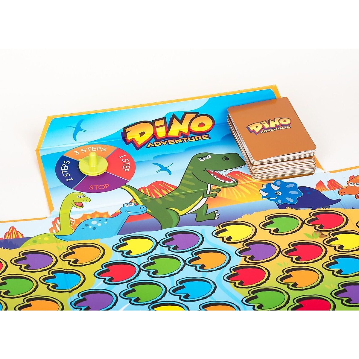 Sunlite Dino Adventure Table top Board Game Trains Social Skills, Concentration and Focus