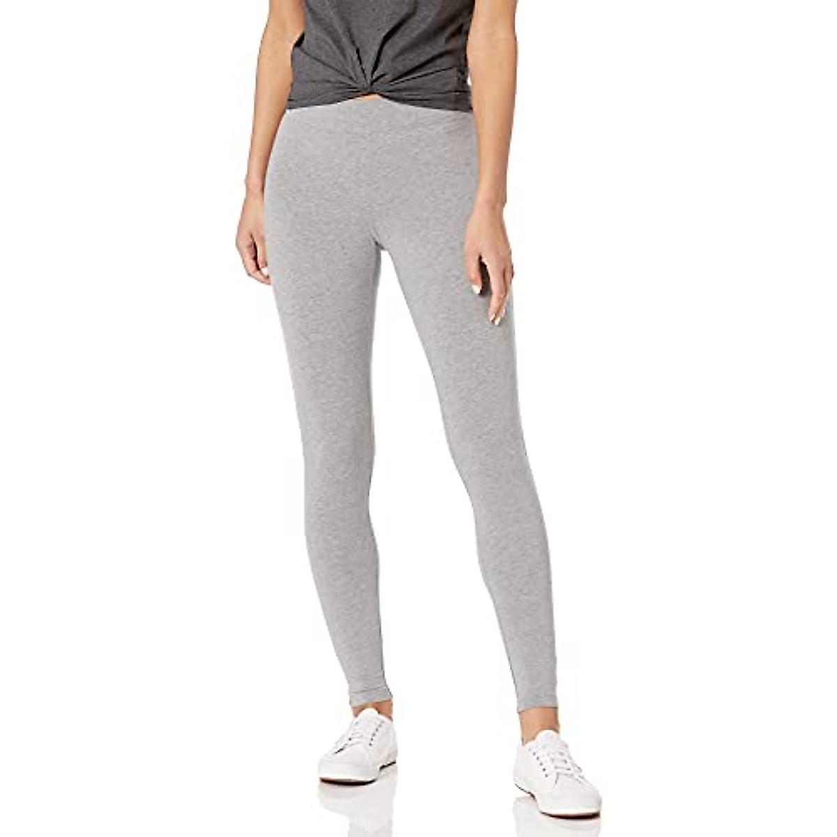 Amazon Essentials Soft Leggings for Women, Grey Heather Color, Medium