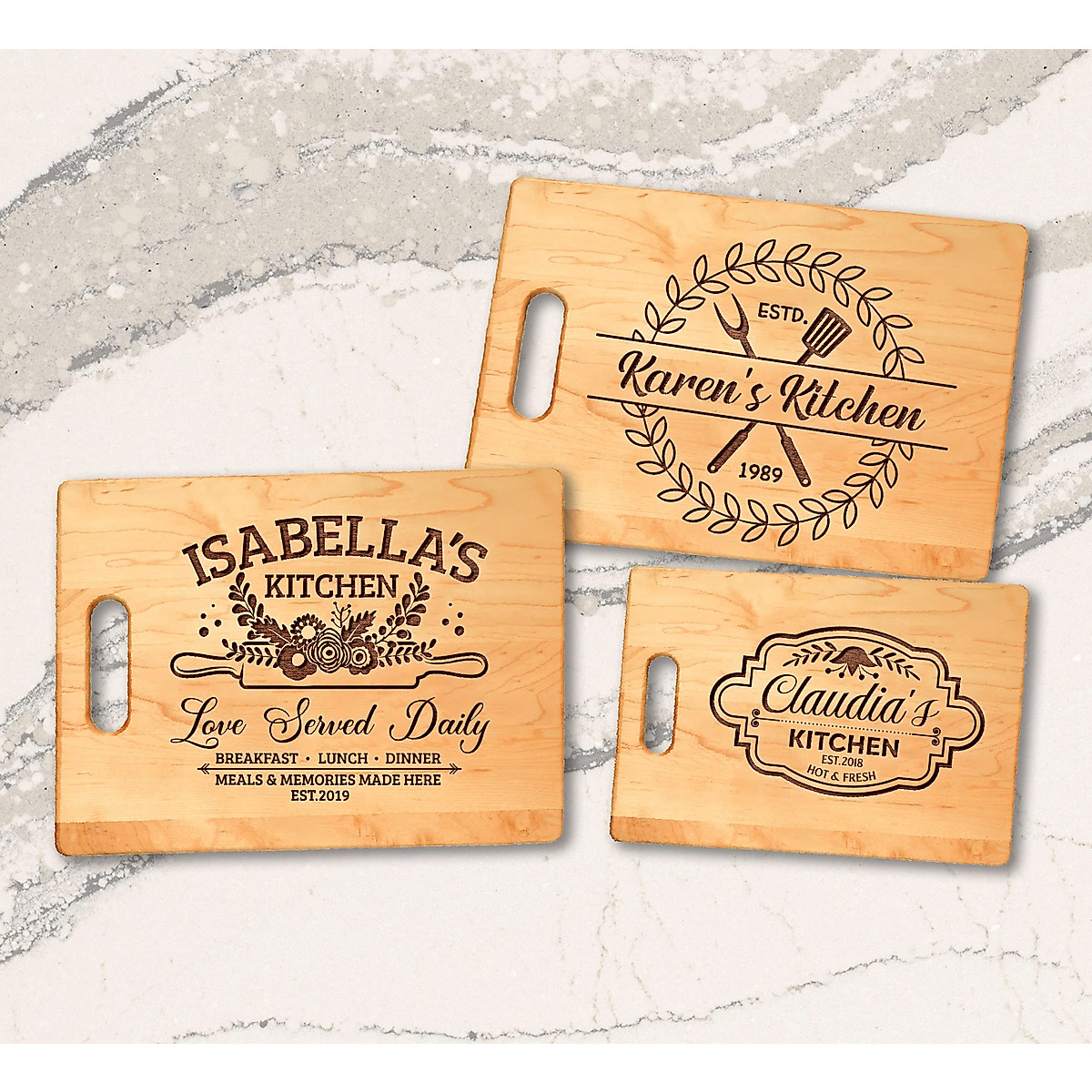 Custom Cutting Boards for Couple Personalized Husband Wife Cutting Board Bamboo Cutting Boards Wood Engraved