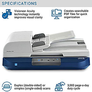 Xerox DocuMate 4830 Duplex Document Scanner with Flatbed