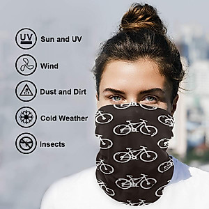 UWSG Neck Gaiter, Magic Scarf, Balaclava Bicycles 3D Print Magic Headband Scarf Sports Headwear Headwrap Tube Mask Multifunction Bandanas Men Women