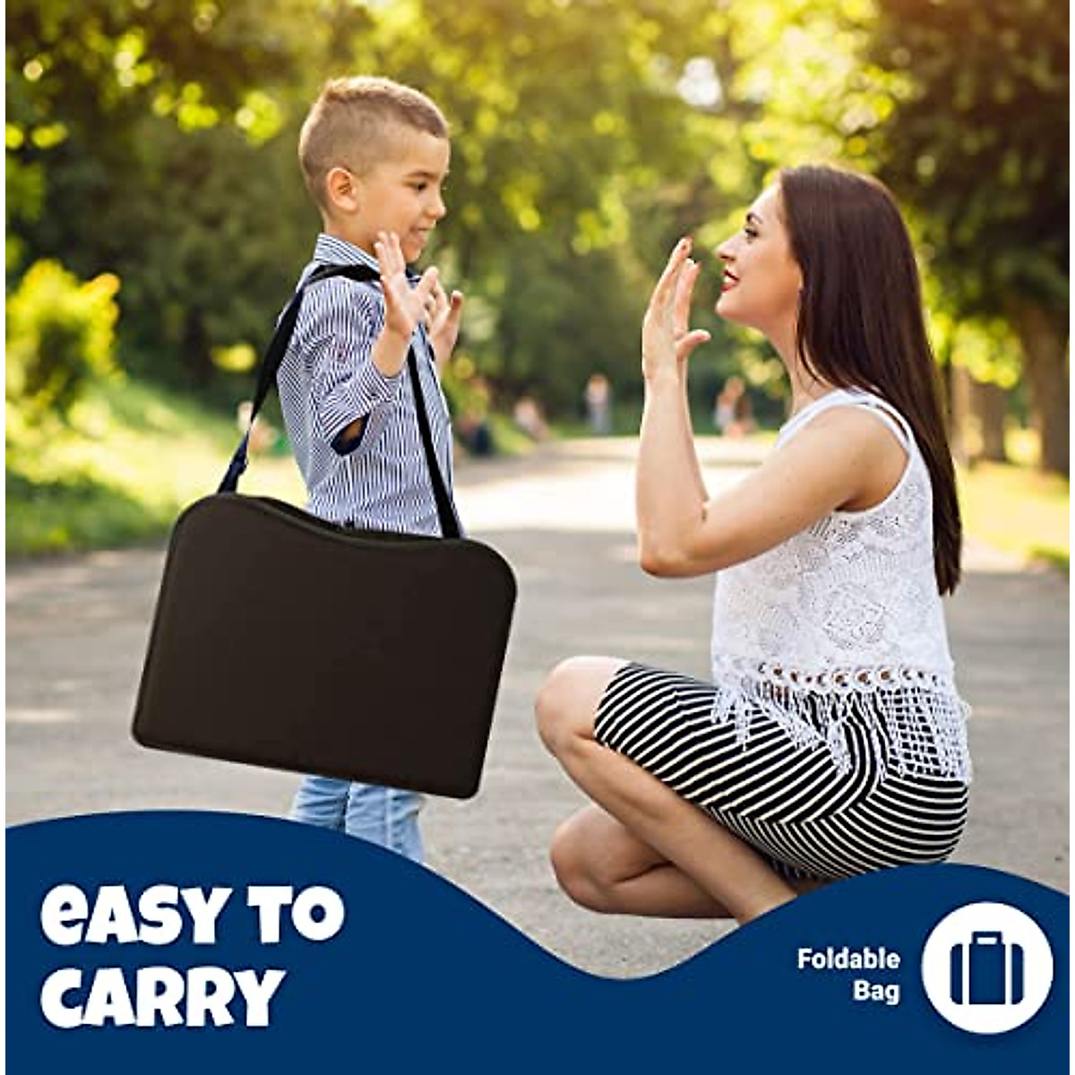 WITRIP Kids Travel Tray with Dry Erase Board, Travel Tray for Kids Car Seat, Carseat Table Trays for Toddler, Kid Activity Desk for Air Travel, No-Drop Tablet Holder & Borders (All Grey)