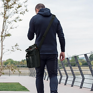 NATURE PIONEOR Insulated Water Bottle Holder with Shoulder Strap for Half Gallon One Gallon 128OZ Sports Water Jugs Bottles, Carrier/Pouch Sleeve for Outdoor Camping, Hiking,Gym