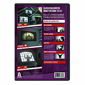 AtmosFX Tricks and Treats Digital Decorations DVD for Halloween Holiday Projection Decorating