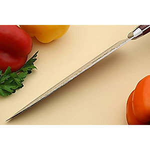 Yoshihiro VG10 16 Layer Hammered Damascus Gyuto Japanese Chefs Knife (7'' (180mm))